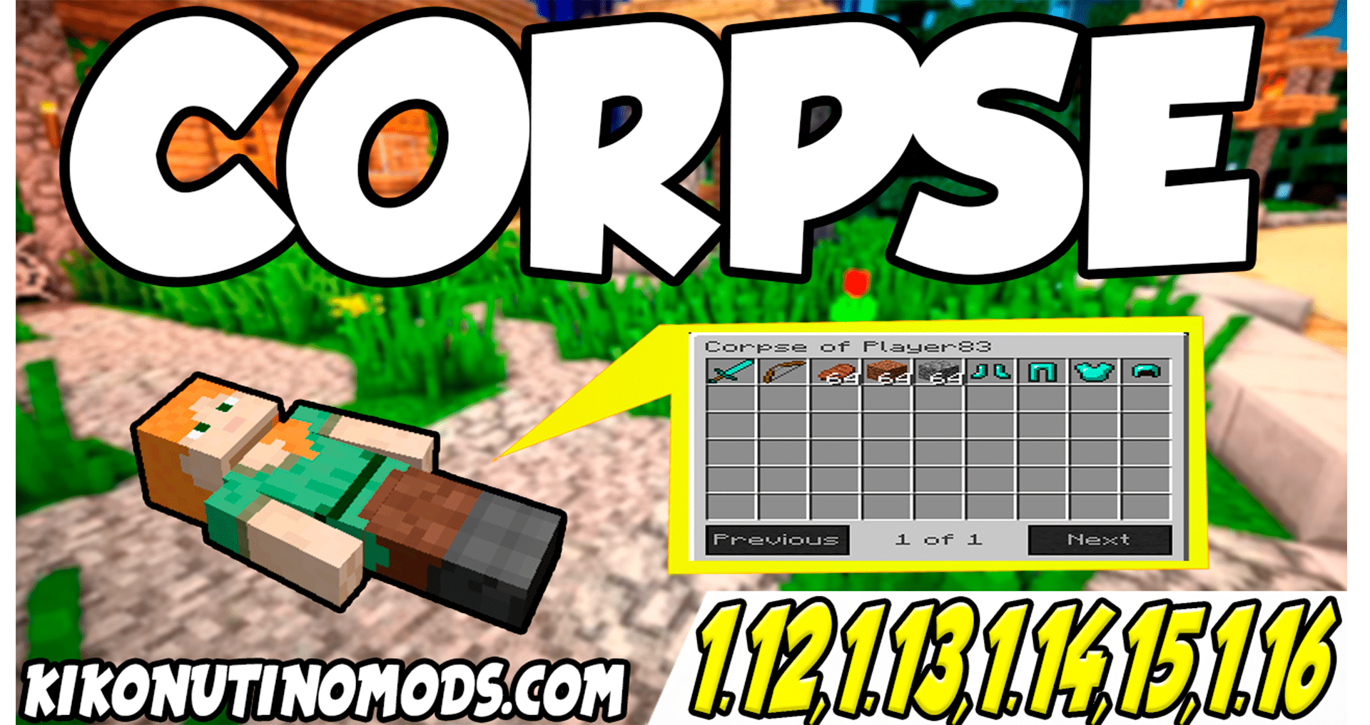 Corpse MOD 】para Minecraft 1.16.5, 1.15.2, 1.14.4 y 1.12.2 | Mods Minecraft