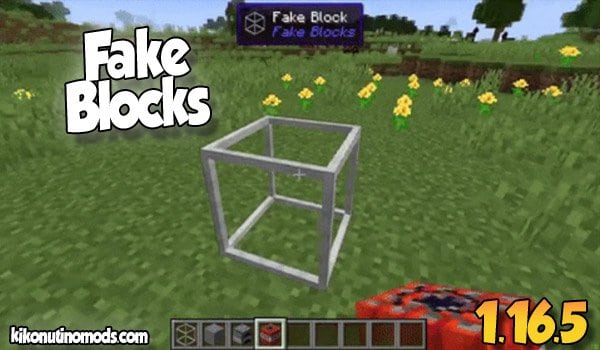 【Fake Blocks MOD】 para Minecraft 1.16.5 y 1.16.4 Bloques Falsos