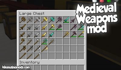 Medieval Weapons Mod para Minecraft 1.17 y 1.16.5 ¡Mas Armas!