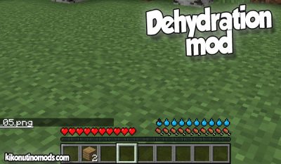 Dehydration Mod para Minecraft 1.16.5 y 1.17.1 ¡Barra de Sed!