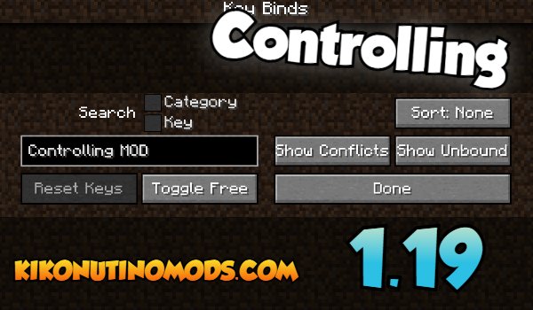 Controlling Mod para Minecraft 1.19.4, 1.19.3 y 1.19.2 (Forge / Fabric ...