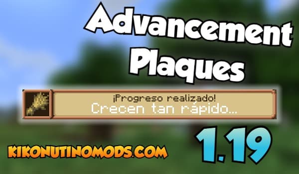 Advancement Plaques Mod para Minecraft |【1.19.2, 1.19.1 y 1.19】