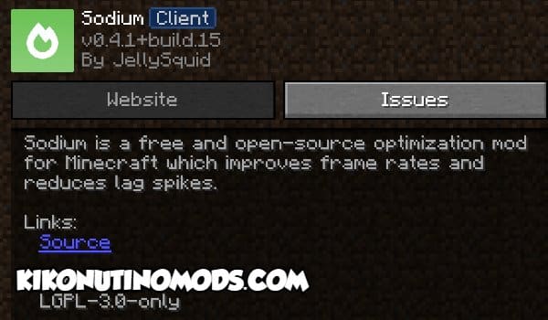 Sodium Mod para Minecraft 1.18.2, 1.18.1 y 1.18 (Fabric) |【Actualizado】