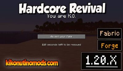 Hardcore Revival Mod para Minecraft |【1.20.2, 1.20.1 y 1.20】