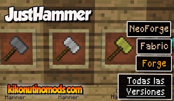 JustHammers Mod | 1.21.1, 1.20.1, 1.19.2... » Mods para Minecraft ...