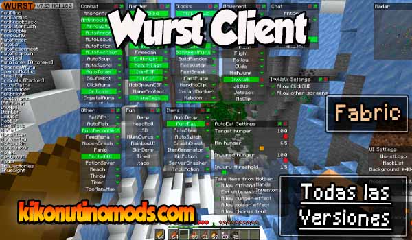 Download Wurst Client for MINECRAFT | 1.20.6, 1.20.4, 1.20.1…